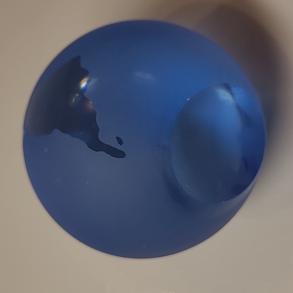 unknown | Accents | Cobalt Blue Art Glass Ball Sphere Planet Earth ...